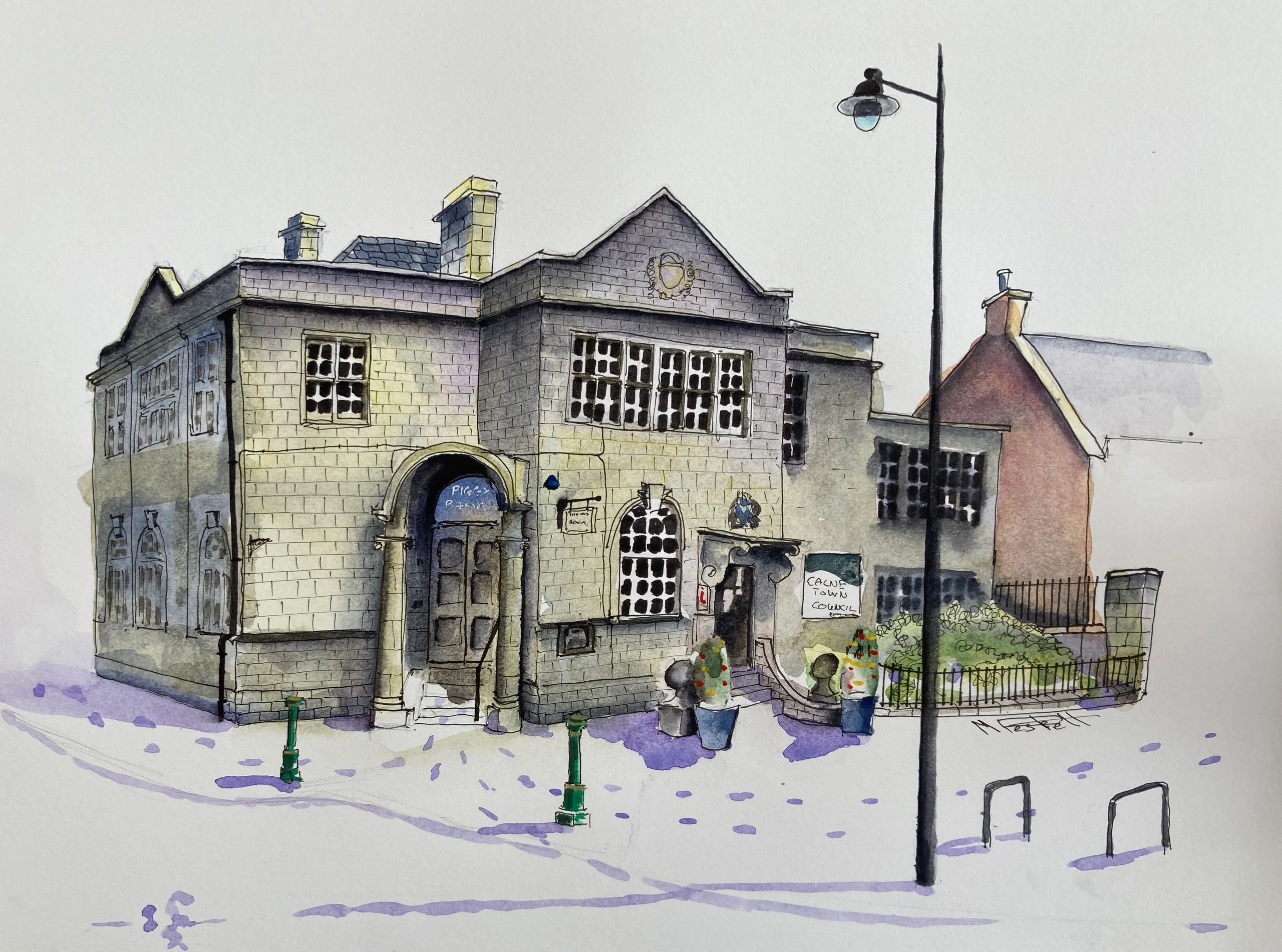 Watercolour, Oil, Mixed Media Painting Urban Sketching - Artbymark21