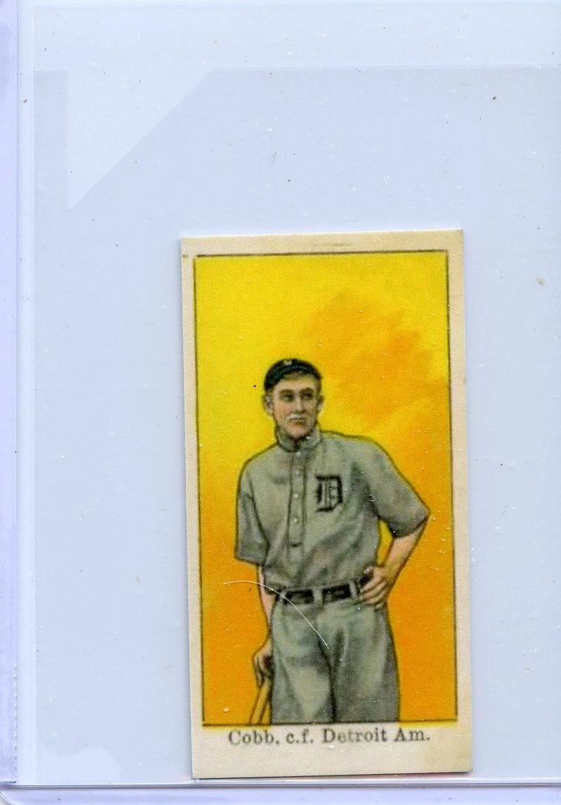 C95 - TY COBB – 1910 E-105 MELLO-MINT GUM - CARD #11 - EXACT REPRINT