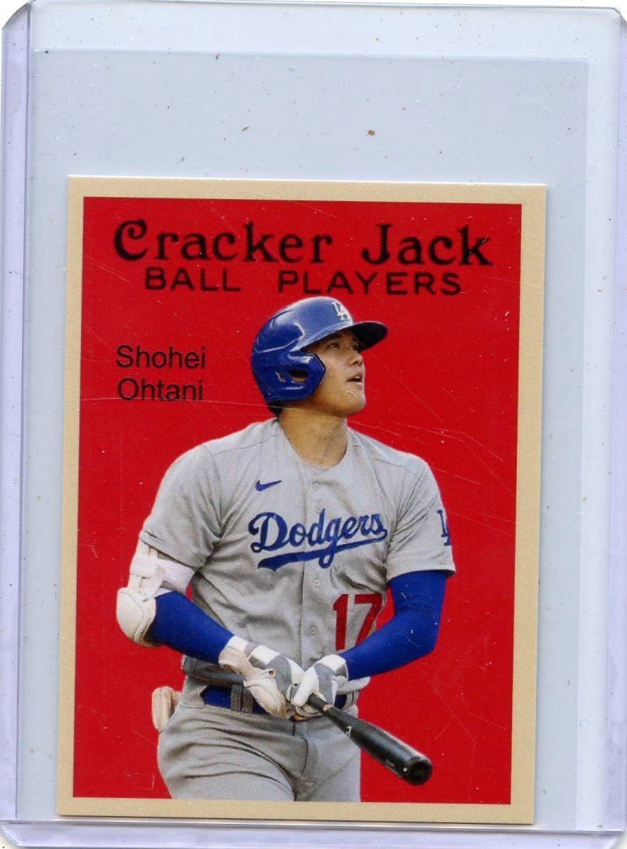 J1454 - SHOHEI OHTANI - DODGERS - CRACKER JACK BASEBALL CARD
