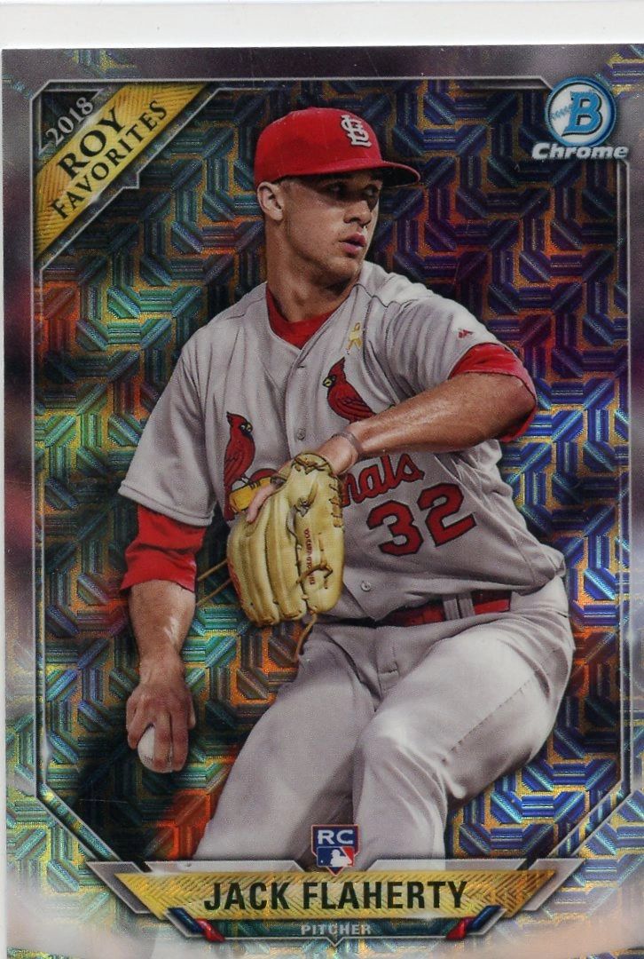 A14416 - JACK FLAHERTY - CARDINALS - BOWMAN CHROME ROOKIE CARD AS PICTURED