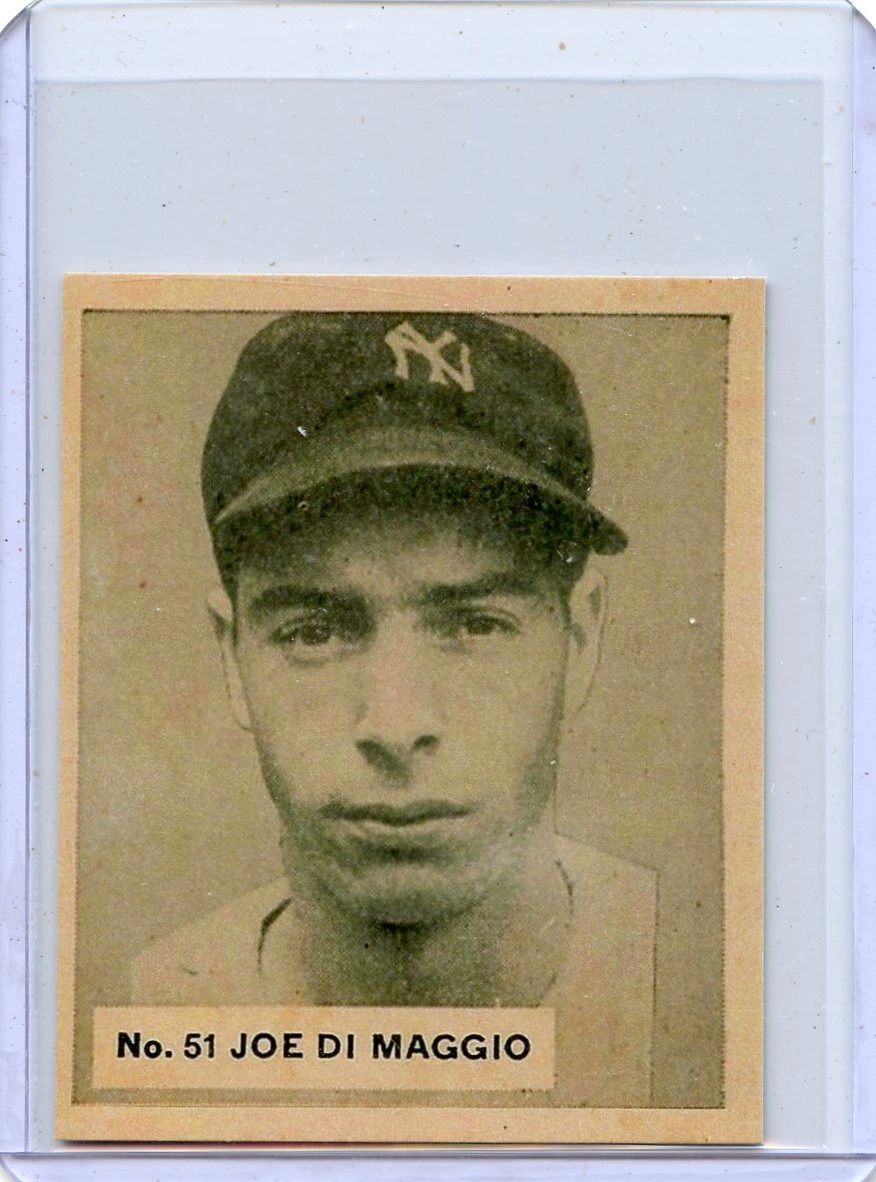 C127 - JOE DIMAGGIO ROOKIE CARD - YANKEES - 1936 WORLD WIDE GUM - CARD ...