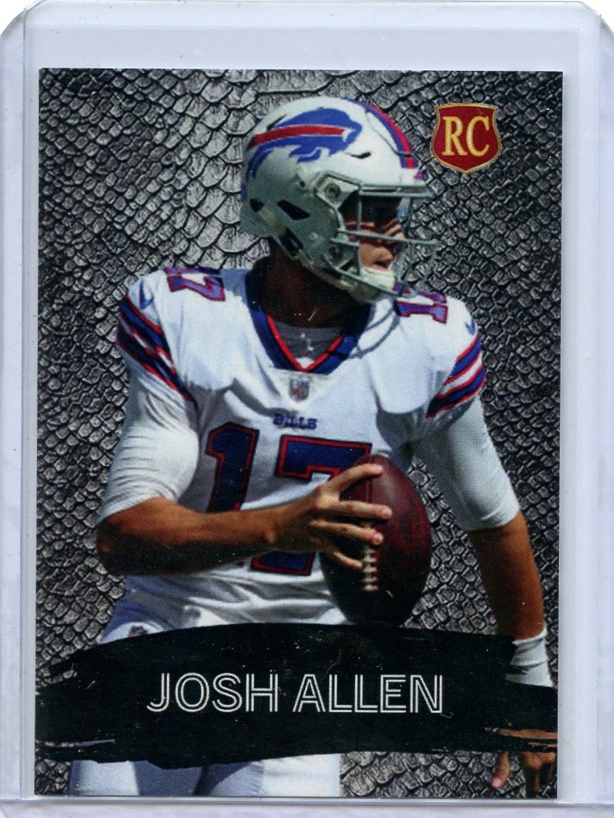 J1283 - JOSH ALLEN - BILLS - 2018 COLLECTOR CUSTOM SKINS - ROOKIE CARD