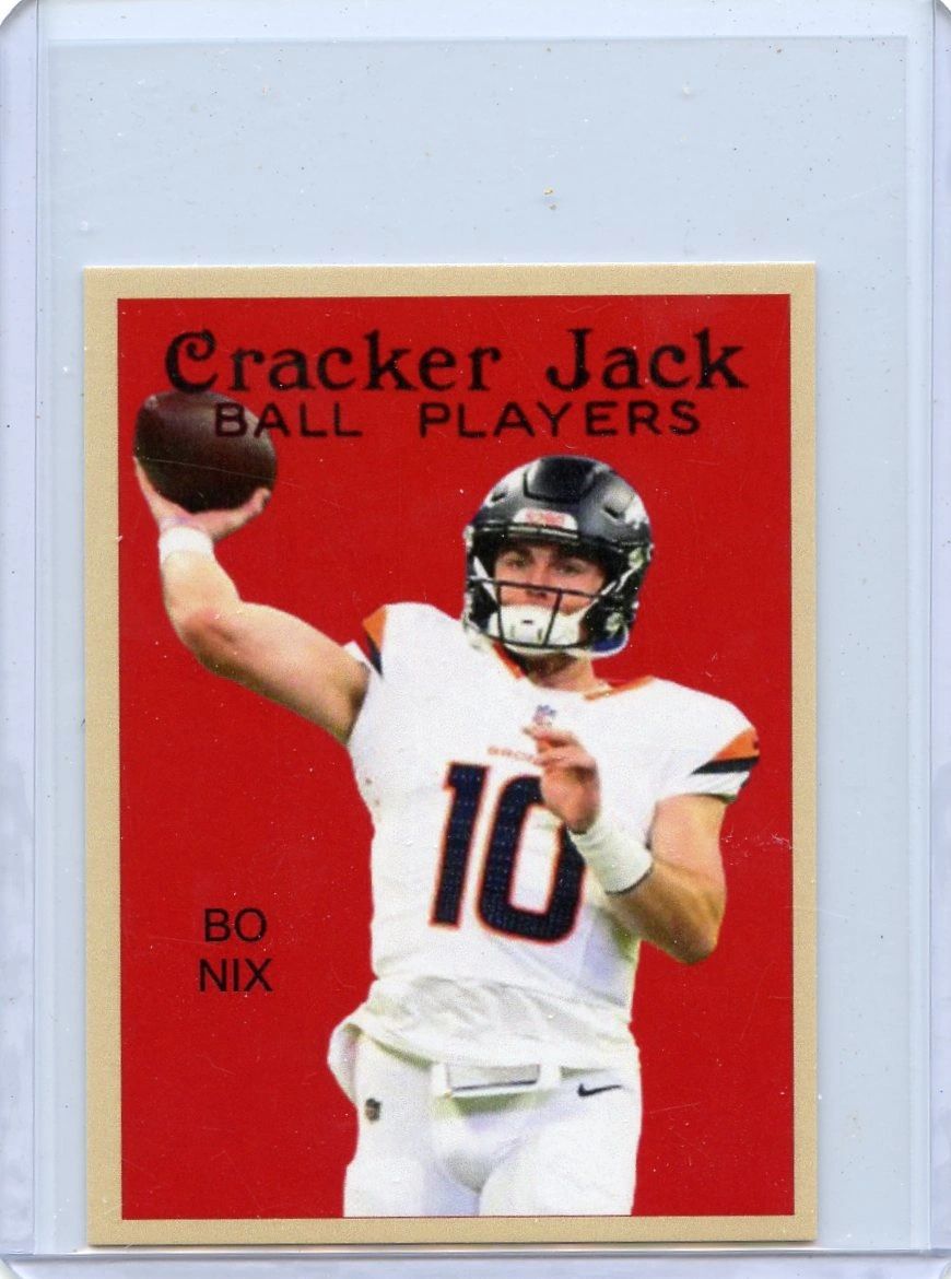 J1510 - BO NIX - BRONCOS - 2022 CRACKER JACK - ROOKIE CARD #218