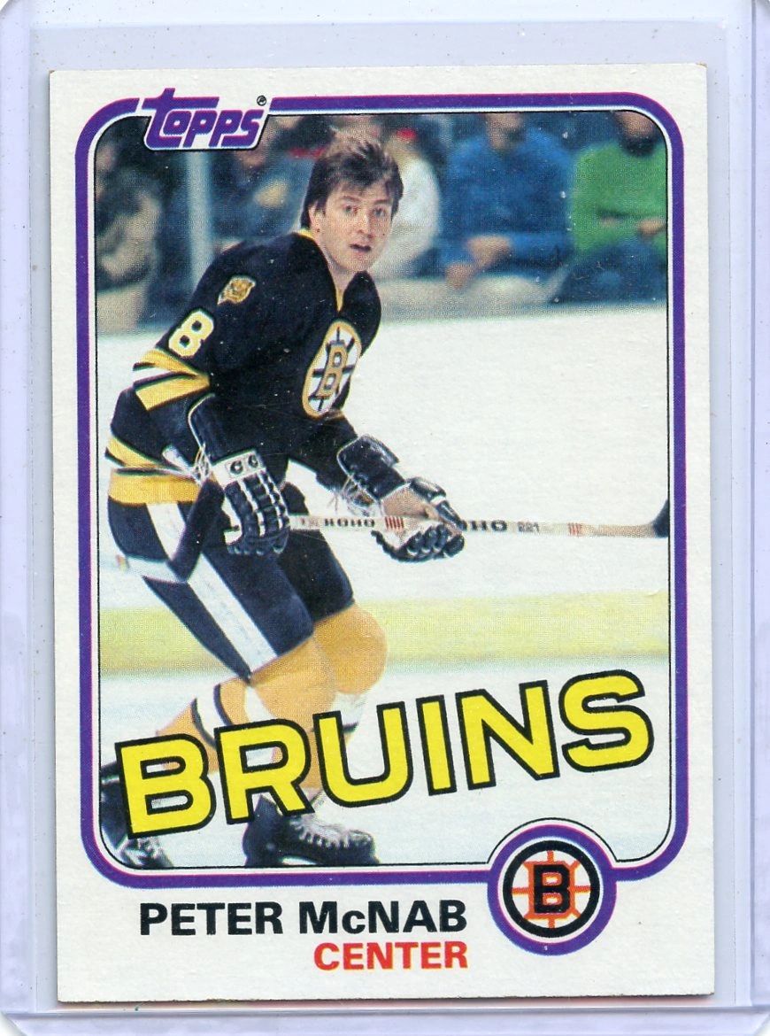 A5934 - PETER MCNAB - BRUINS - HOCKEY CARD AS PICTURED