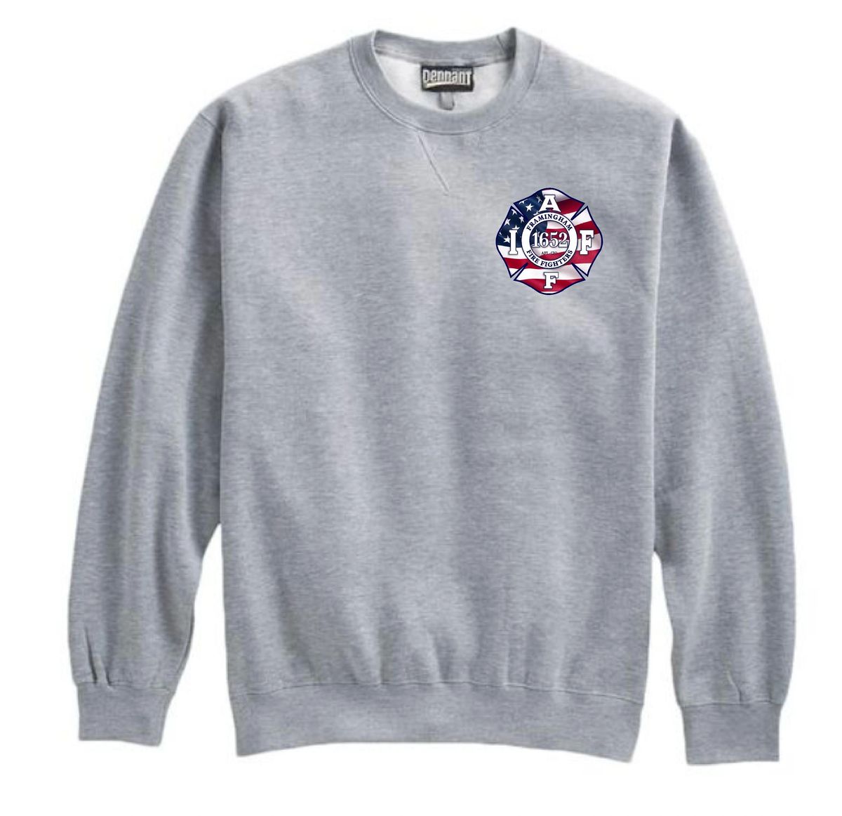 10 oz Grey Heavyweight Crew Neck Sweatshirt - Off Duty