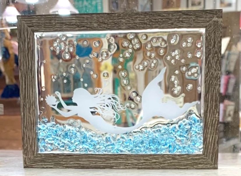 Swimming Mermaid Frame