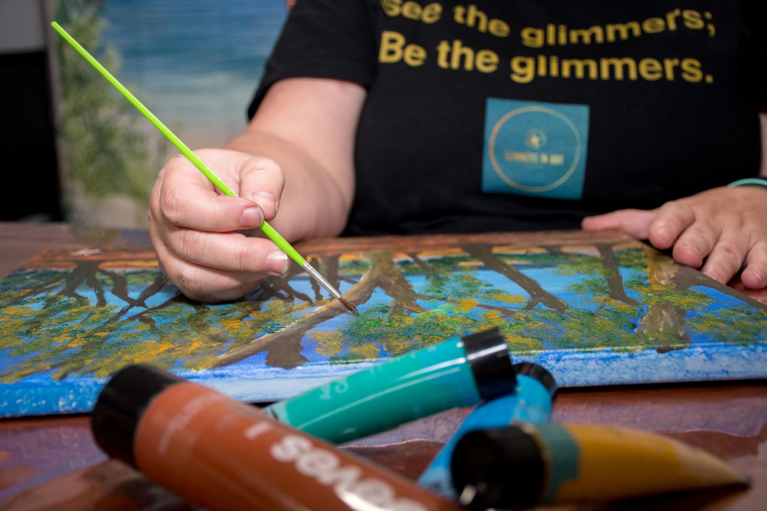 Glimmers in Art, by Lucy