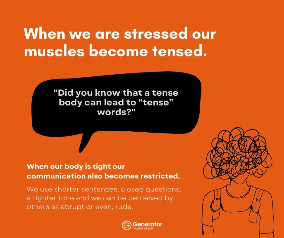 Tense in body, tense in speech