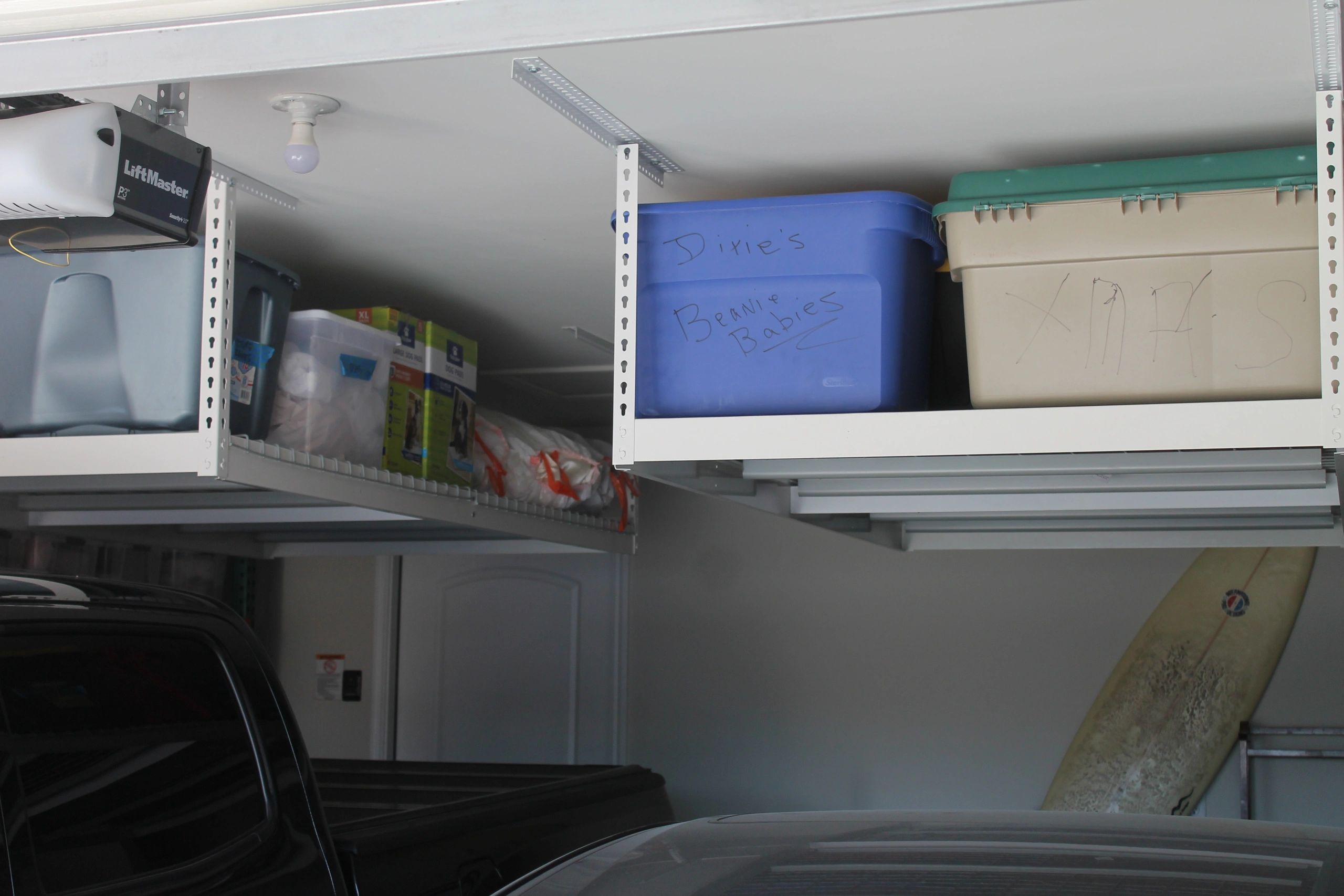 Overhead Garage Storage - Dixie Overhead Shelving