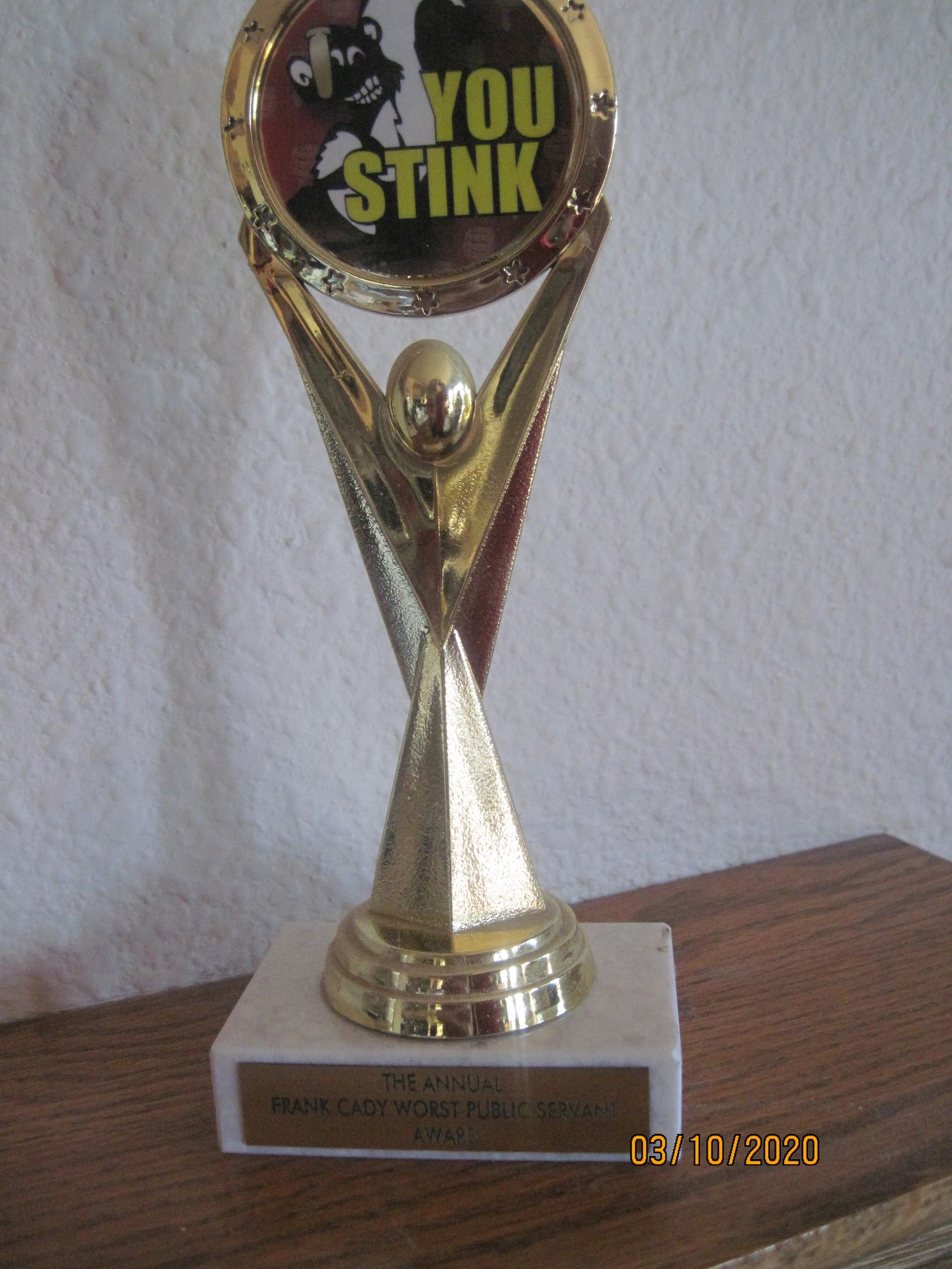 2025 Frank Cady Annual "Worst Public Servant" AARON ALBAUGH