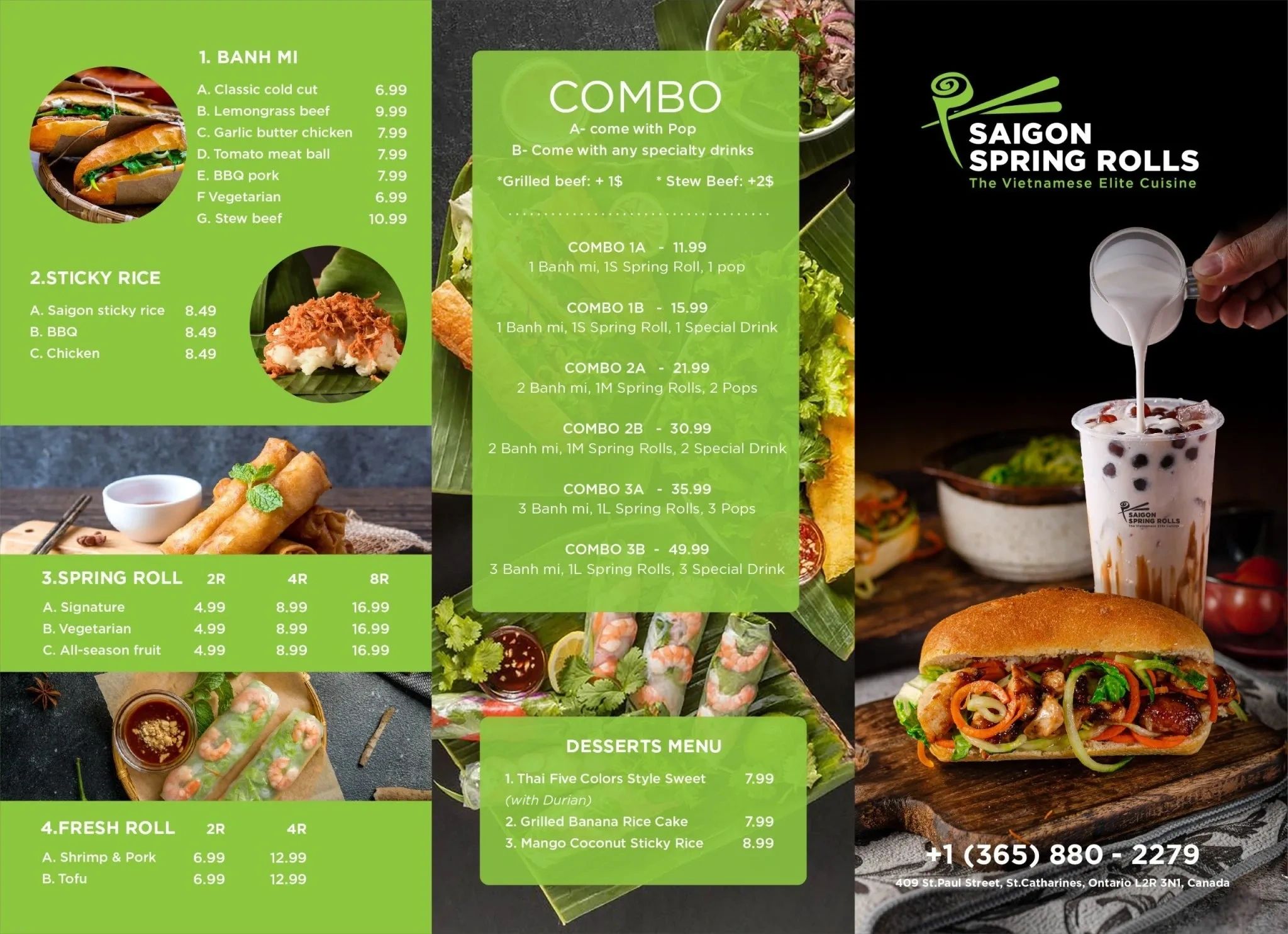 Locations & Hours | Saigon Spring Rolls