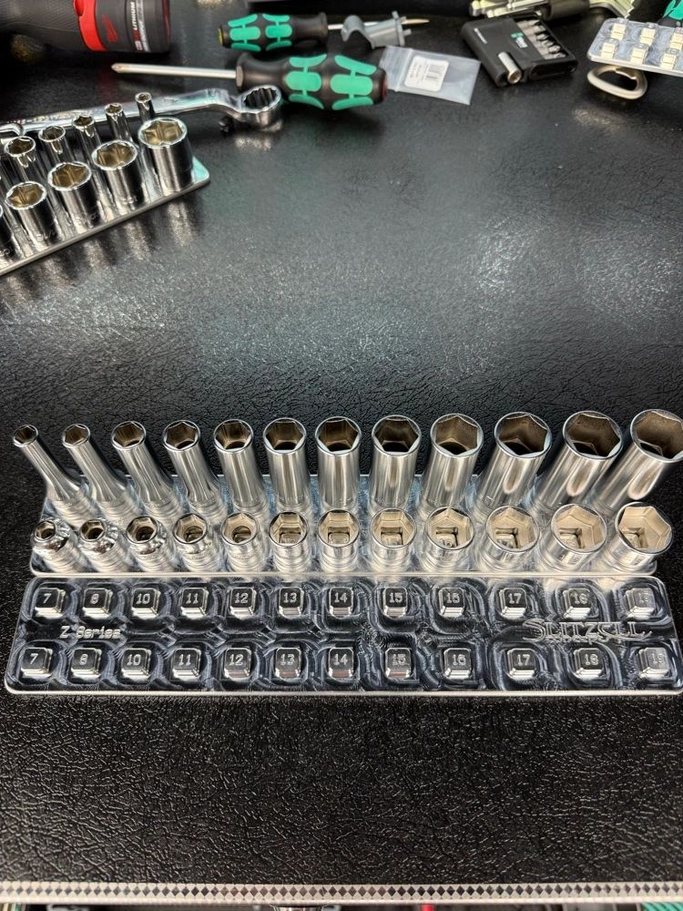 Billet Socket Wrench Organizer for Ko-ken 3/8 Sockets