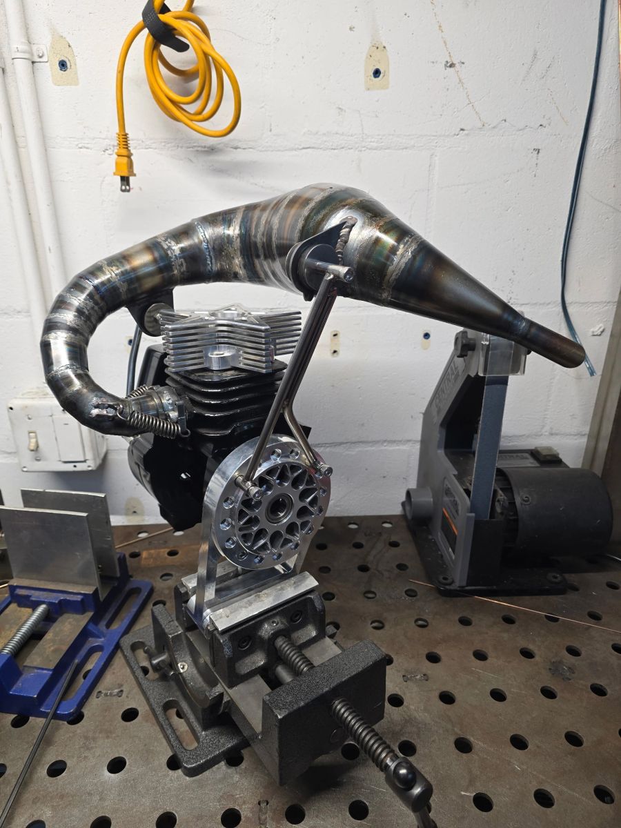 SLxTaylor Engine Custom Coned Exhaust pipe