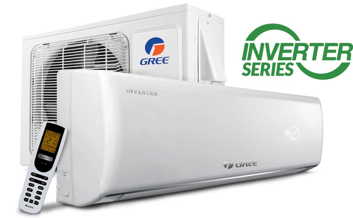 Minisplit GREE inverter 3 TR 220 V frío/calor