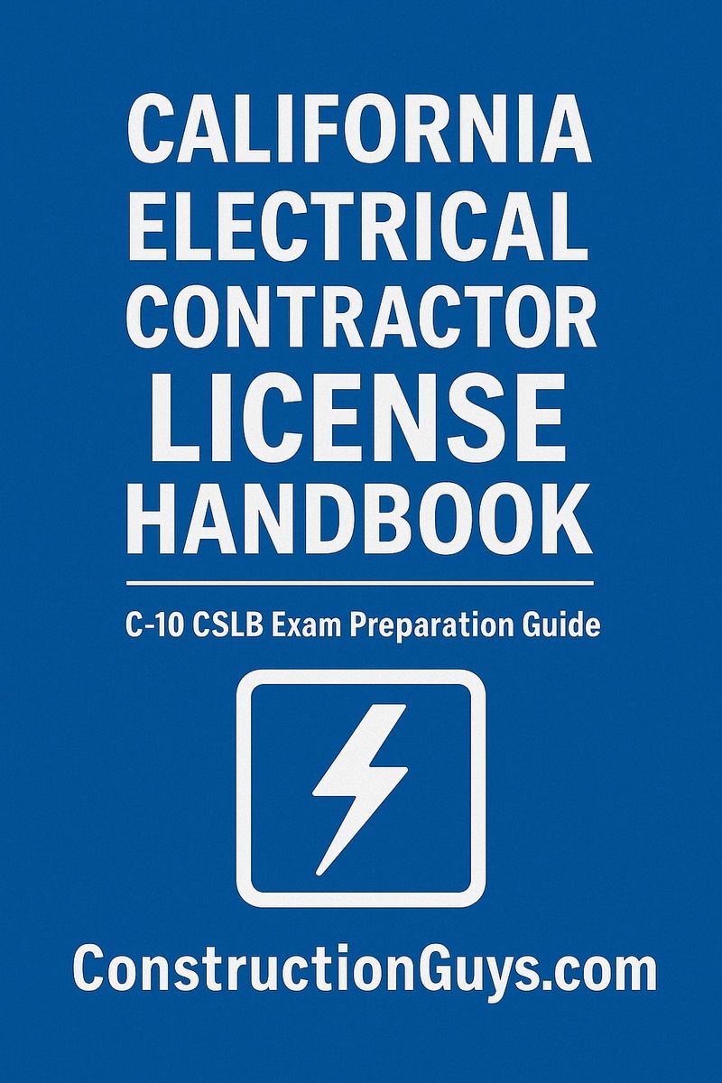 California C-10 Electrical License Handbook