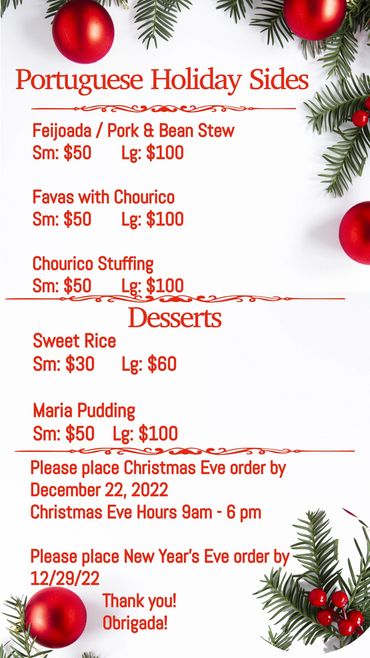 Holiday Menus