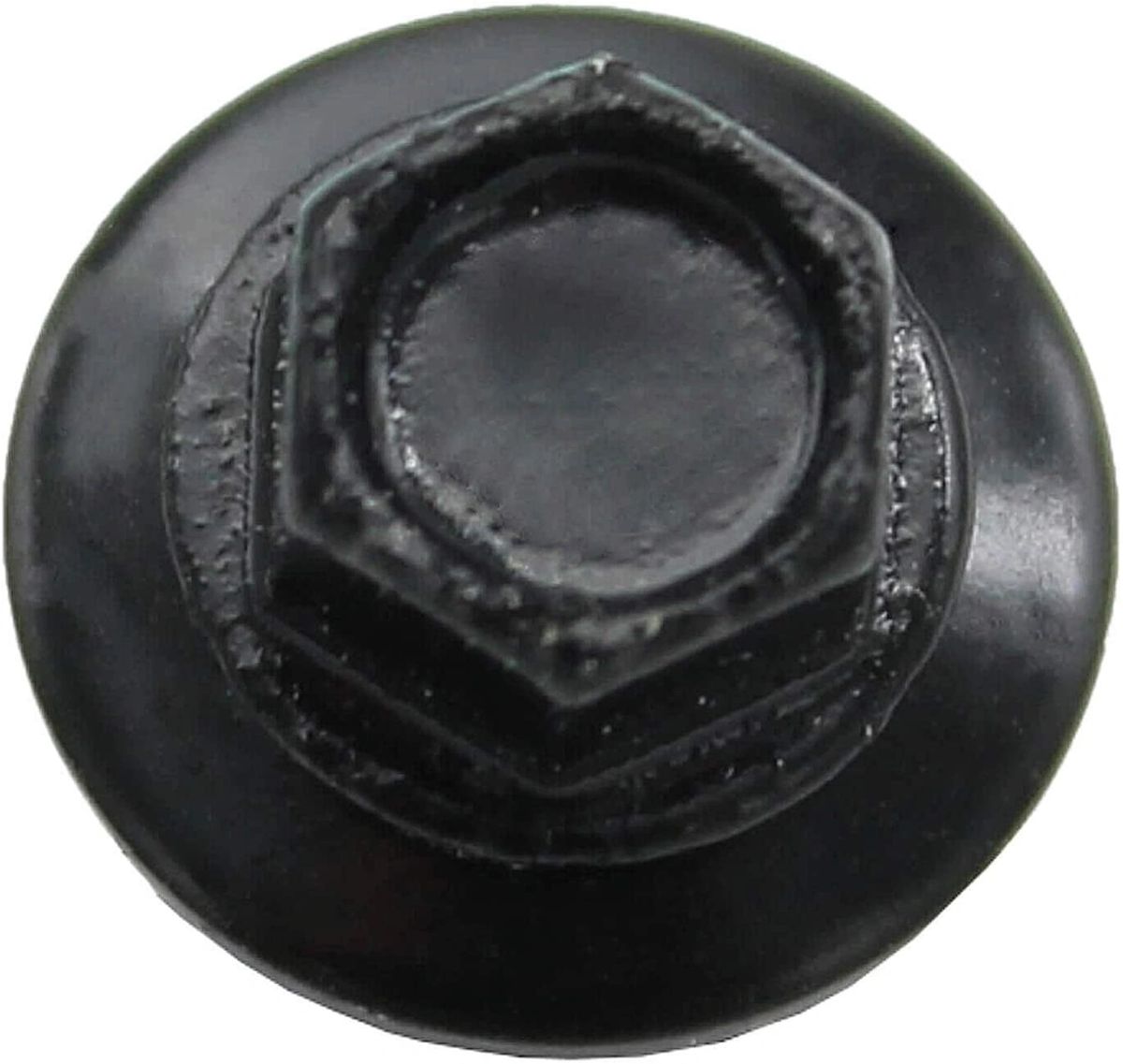 Black Hex Head Sheet Metal Roof Screw. Self Starting Metal to Wood ...