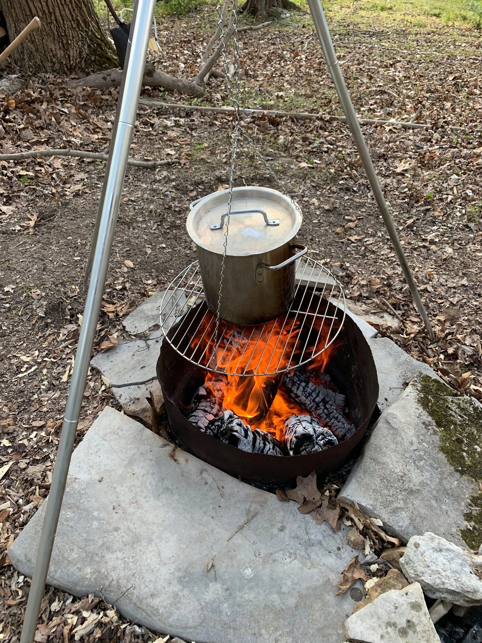 Campfire Ham and Beans