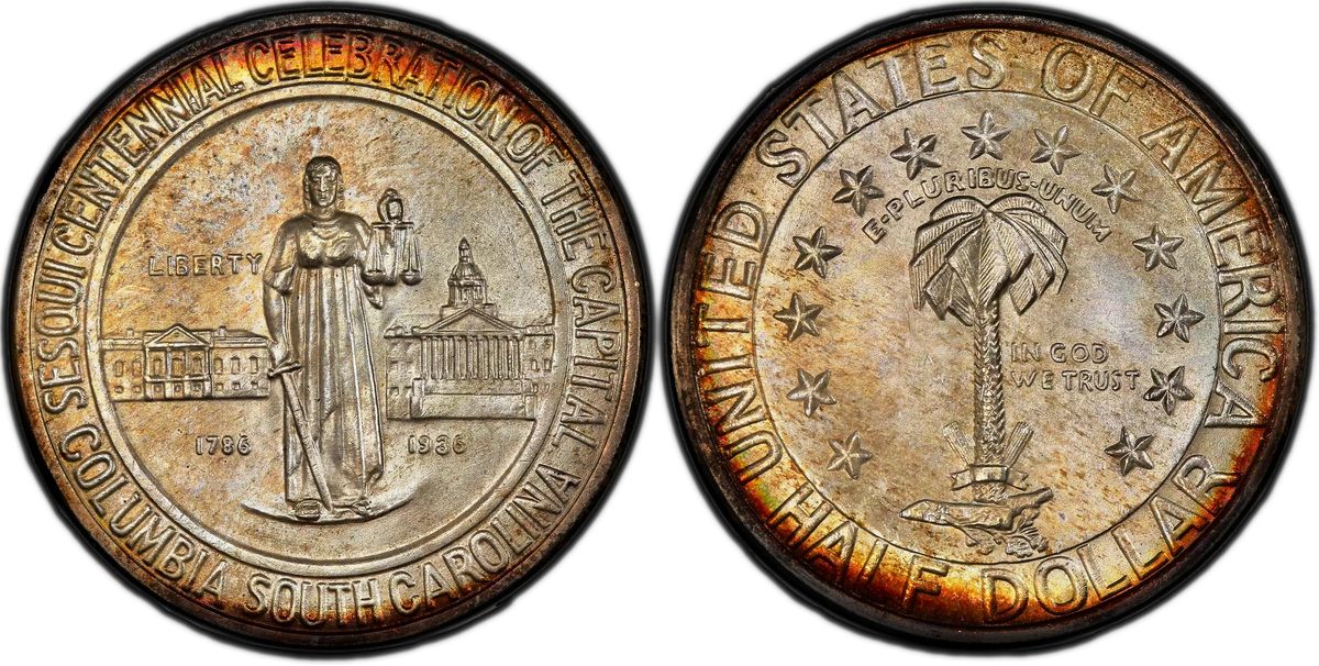 1936-P Columbia PCGS MS67+CAC (A Very High-End Coin!)