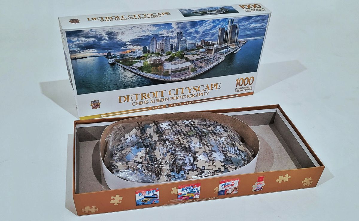 Detroit Cityscape Panoramic Puzzle
