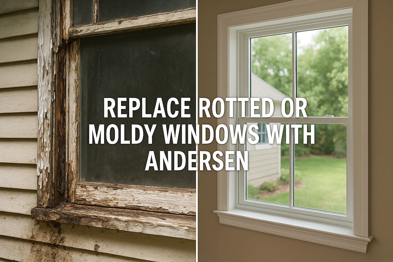 Why You Should Replace Rotted/Moldy Windows With Andersen Windows