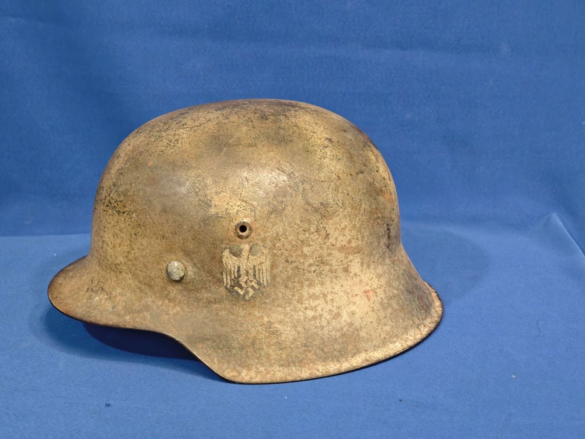 WW2 German M42 Heer SIngle Decal Camo Helmet