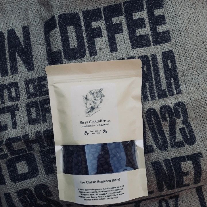 New Classic Espresso Blend-12oz Whole Bean – Stray Cat Coffee LLC
