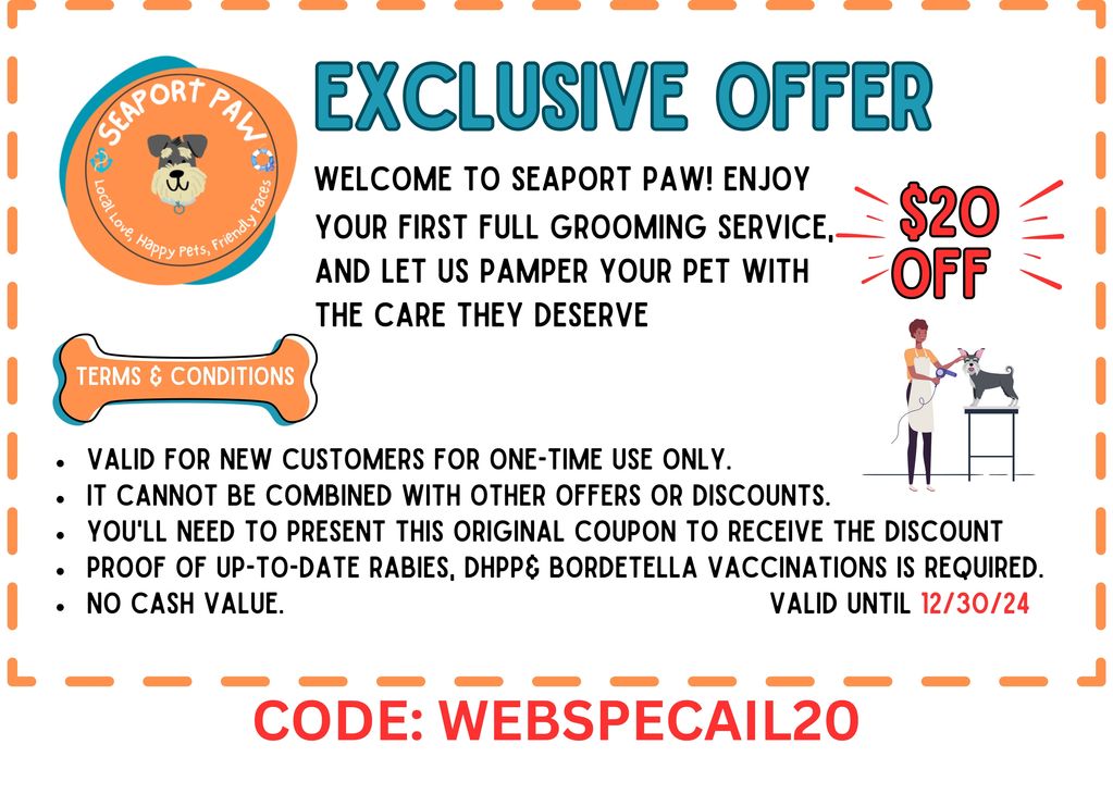 Seaportpaw - Dog Grooming, Pet Store, Dog Grooming, The best groomer ...