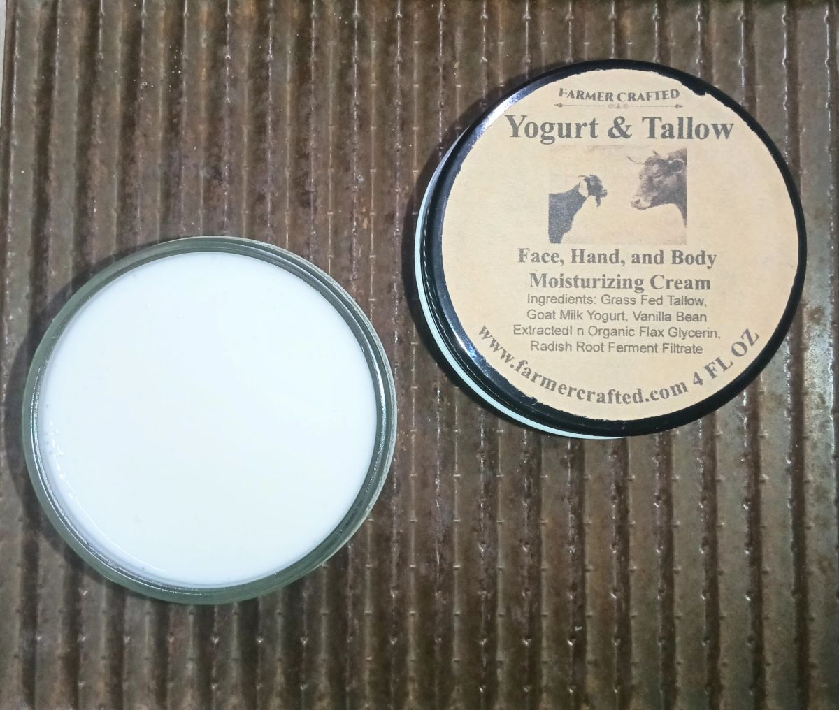 Yogurt & Tallow Face, Hand, and Body Moisturizing Cream