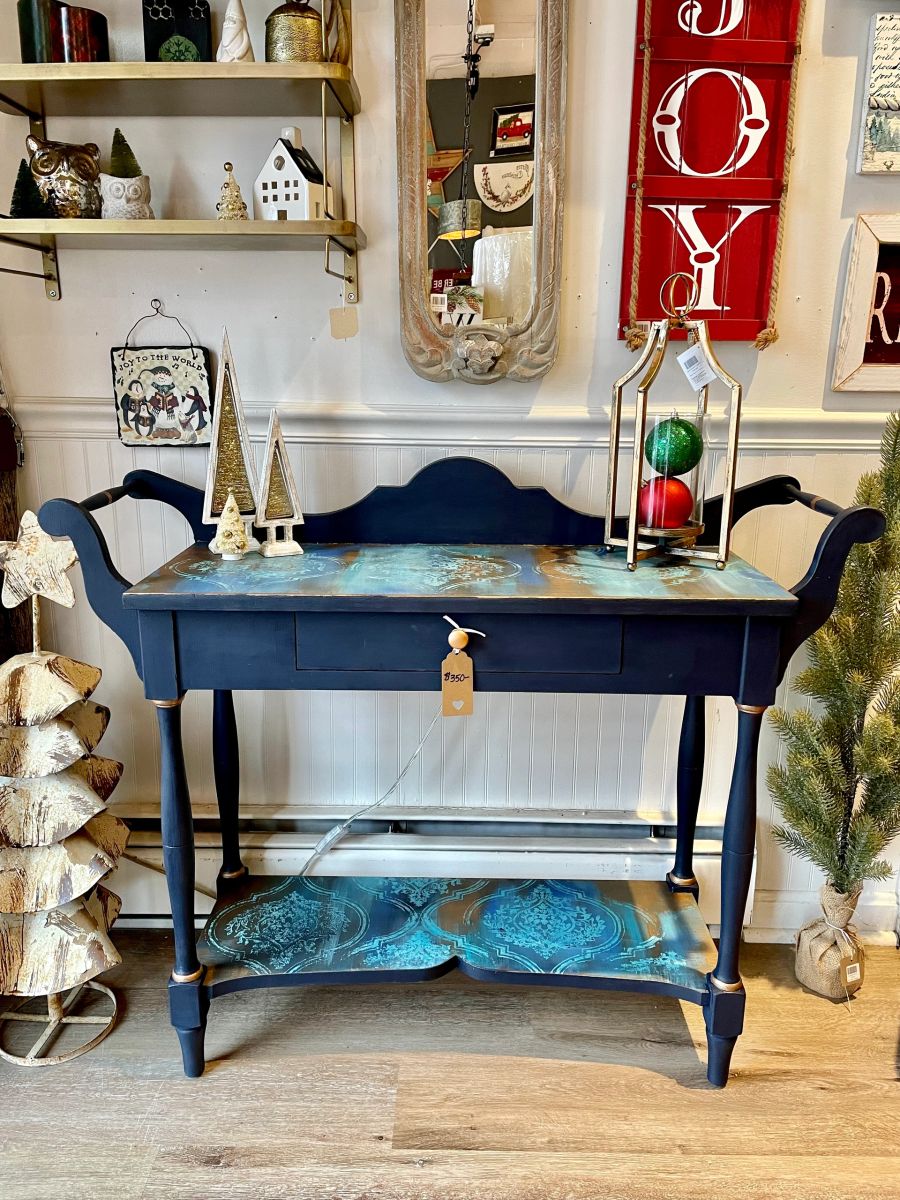 SOLD Moroccan Copper Bar Cart
