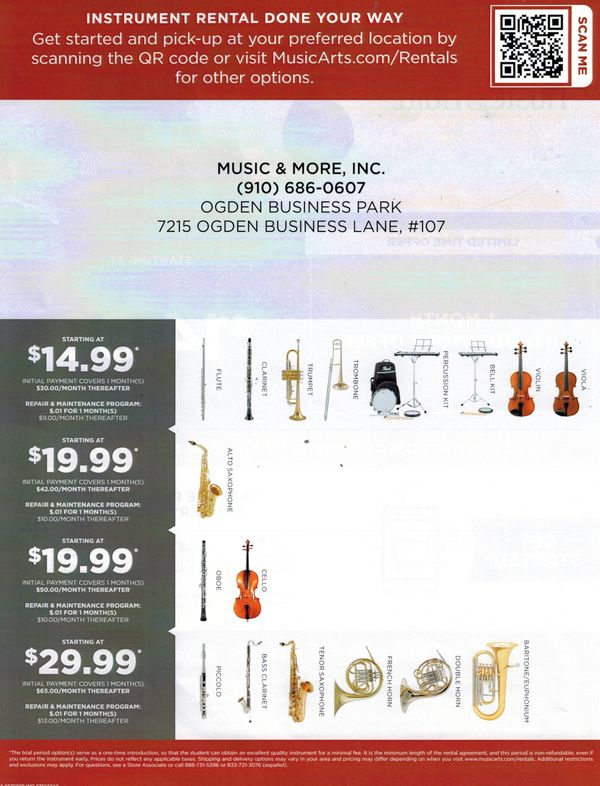 INSTRUMENT RENTALS