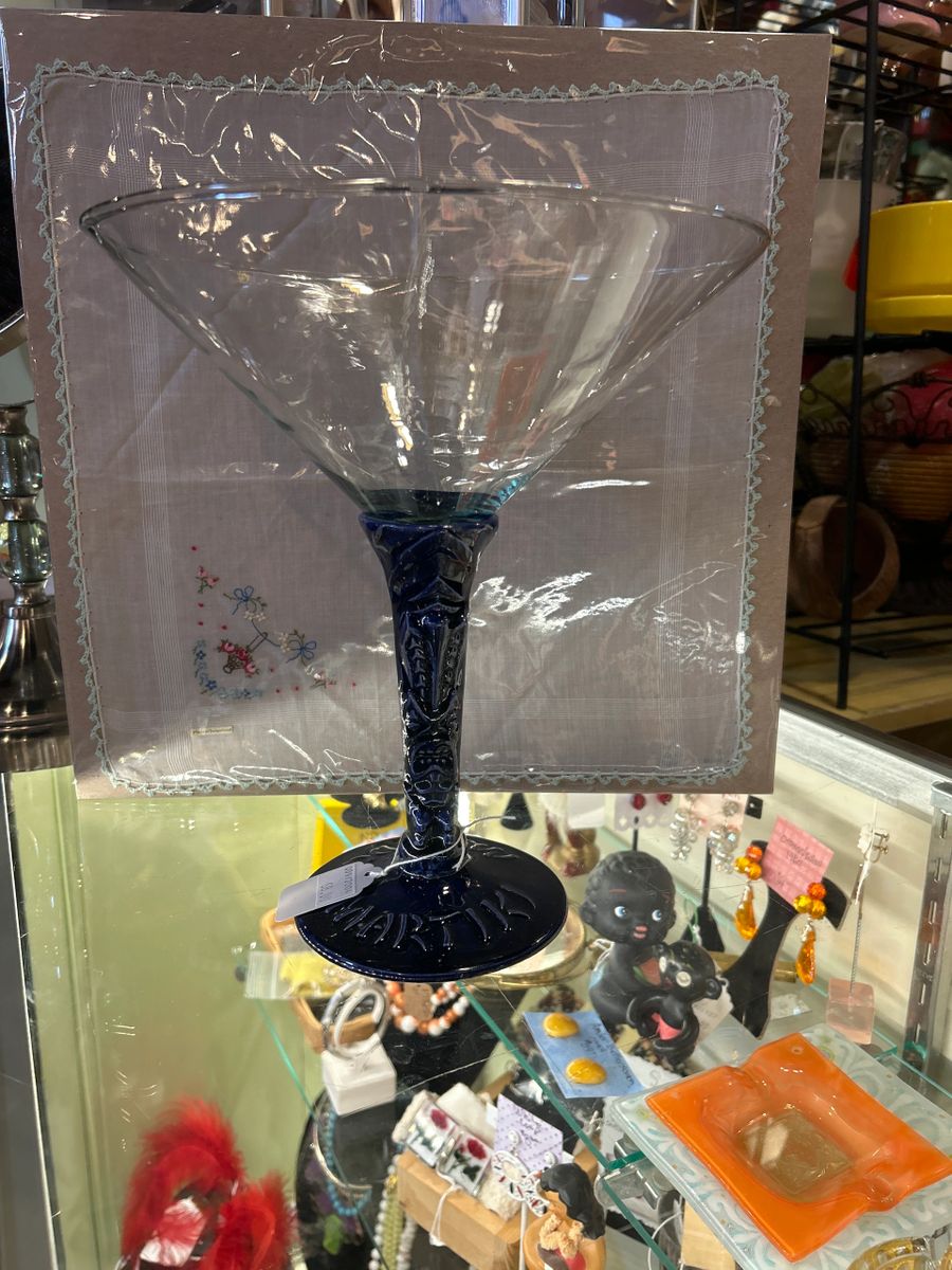 Tiki Farm Mondo Martiki Giant Martini Glass w/Tiki stem