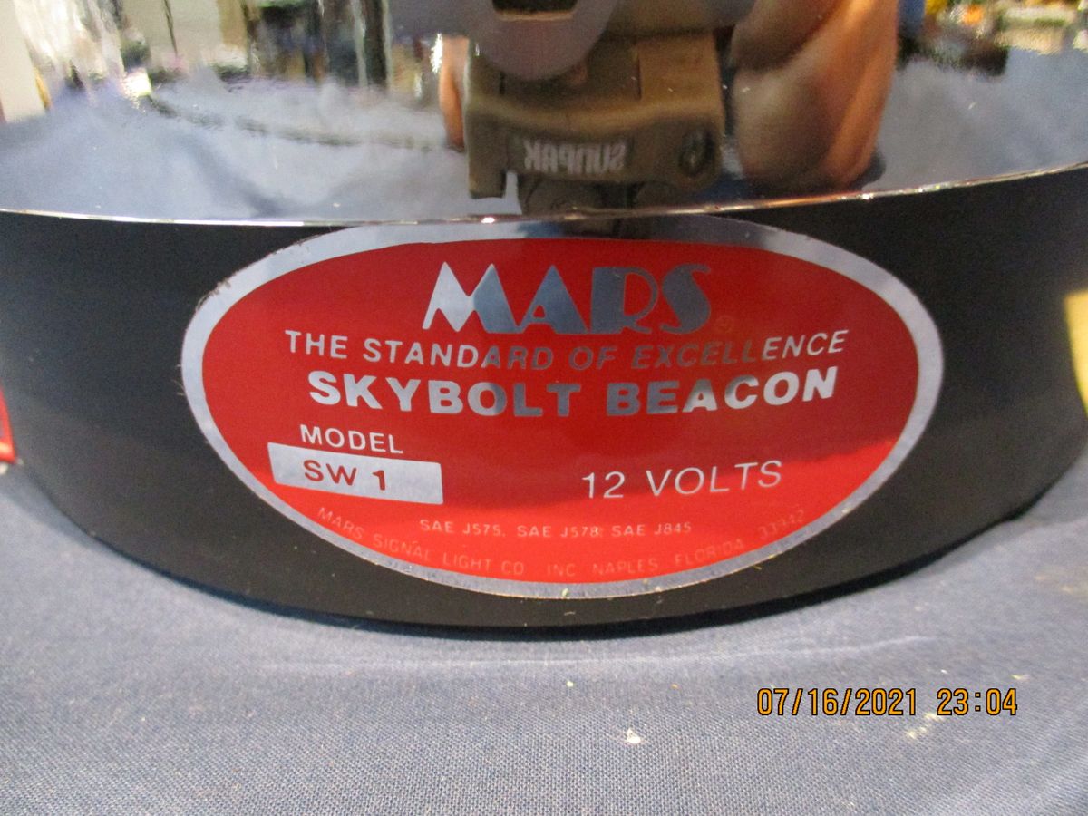 MARS SKYBOLT LIGHTS, REPLACEMENT PARTS AND DOMES