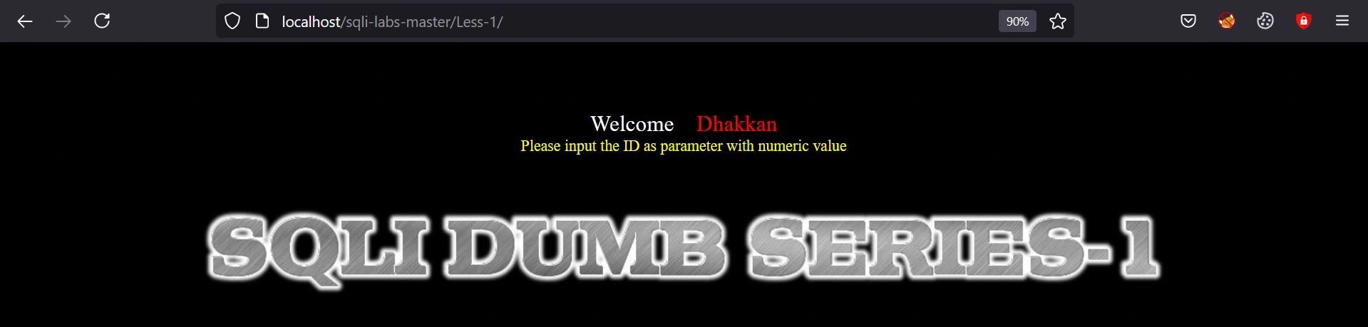 Lesson 1: GET - ERROR BASED SQL Injection(SQLi)
