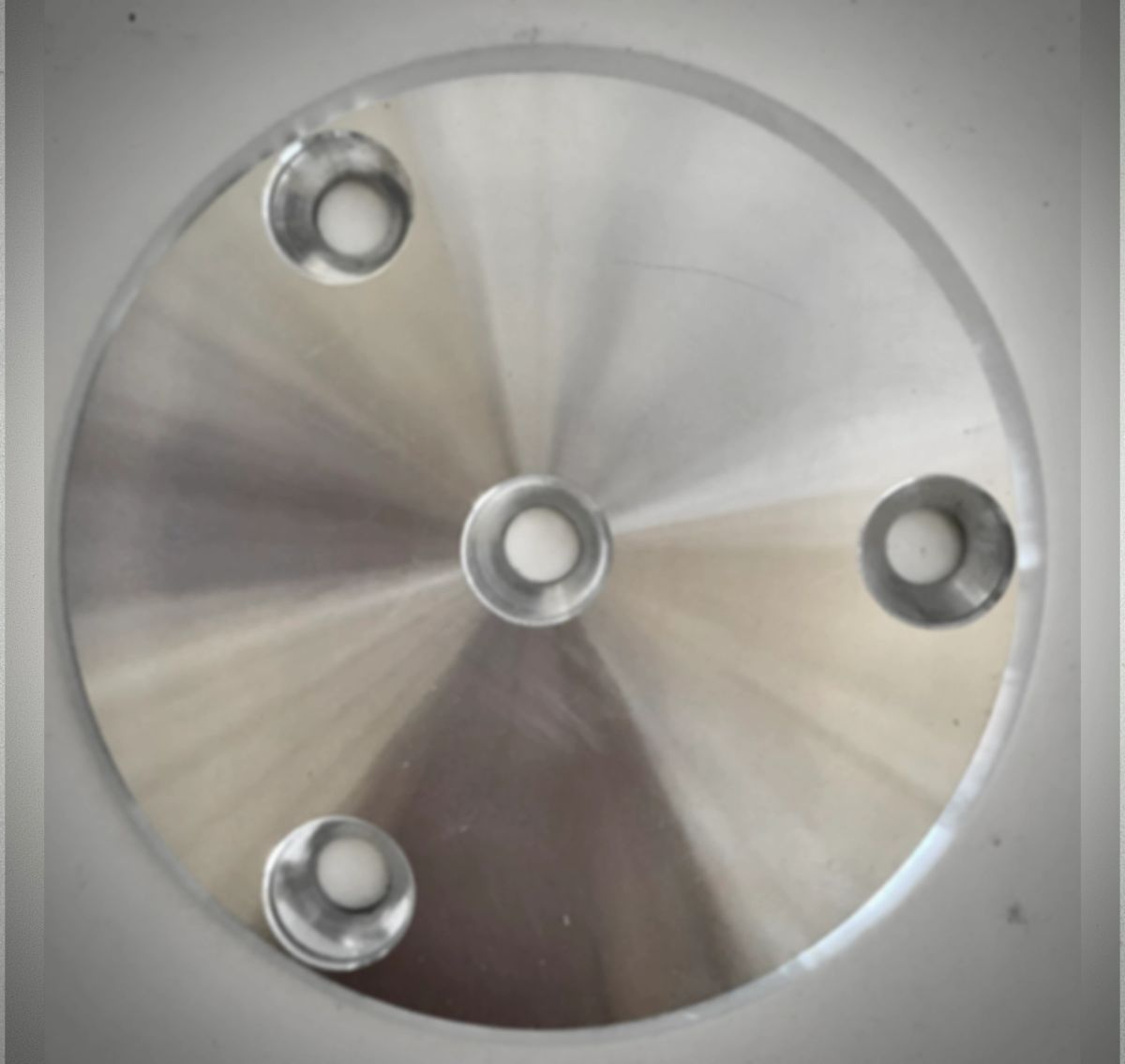 Base plate. 4 inch 3 hole ANODIZED