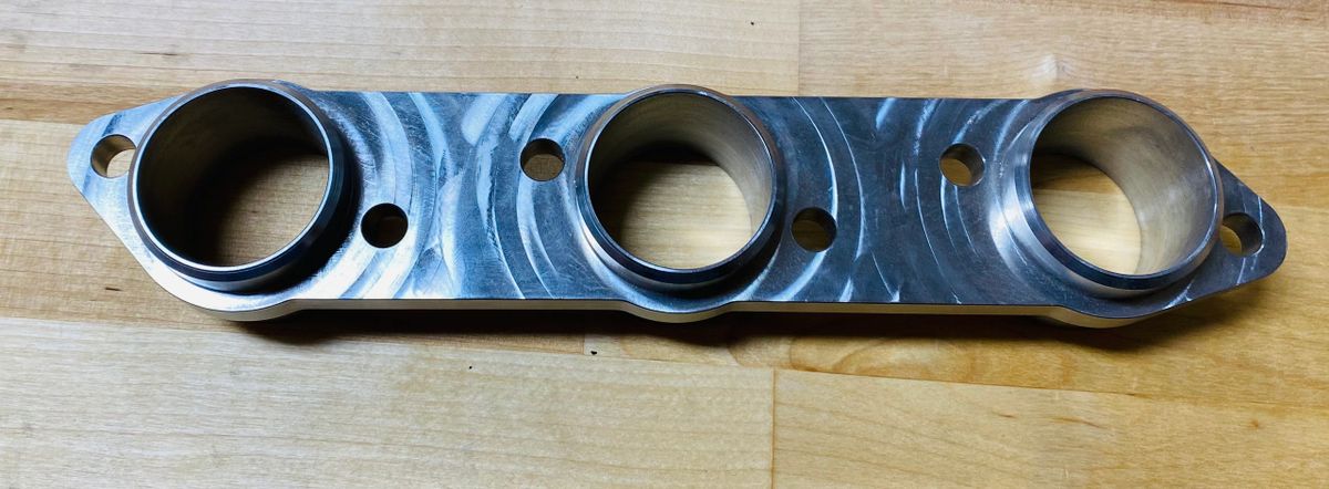 Yamaha YXZ billet 304 stainless steel exhaust flange