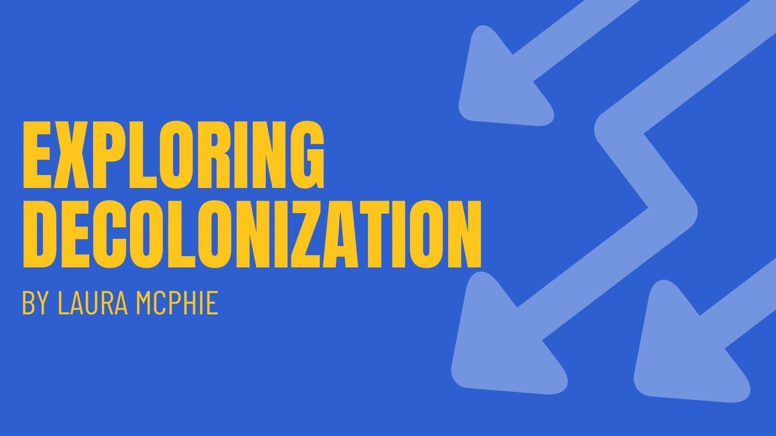 ExplorINg Decolonization