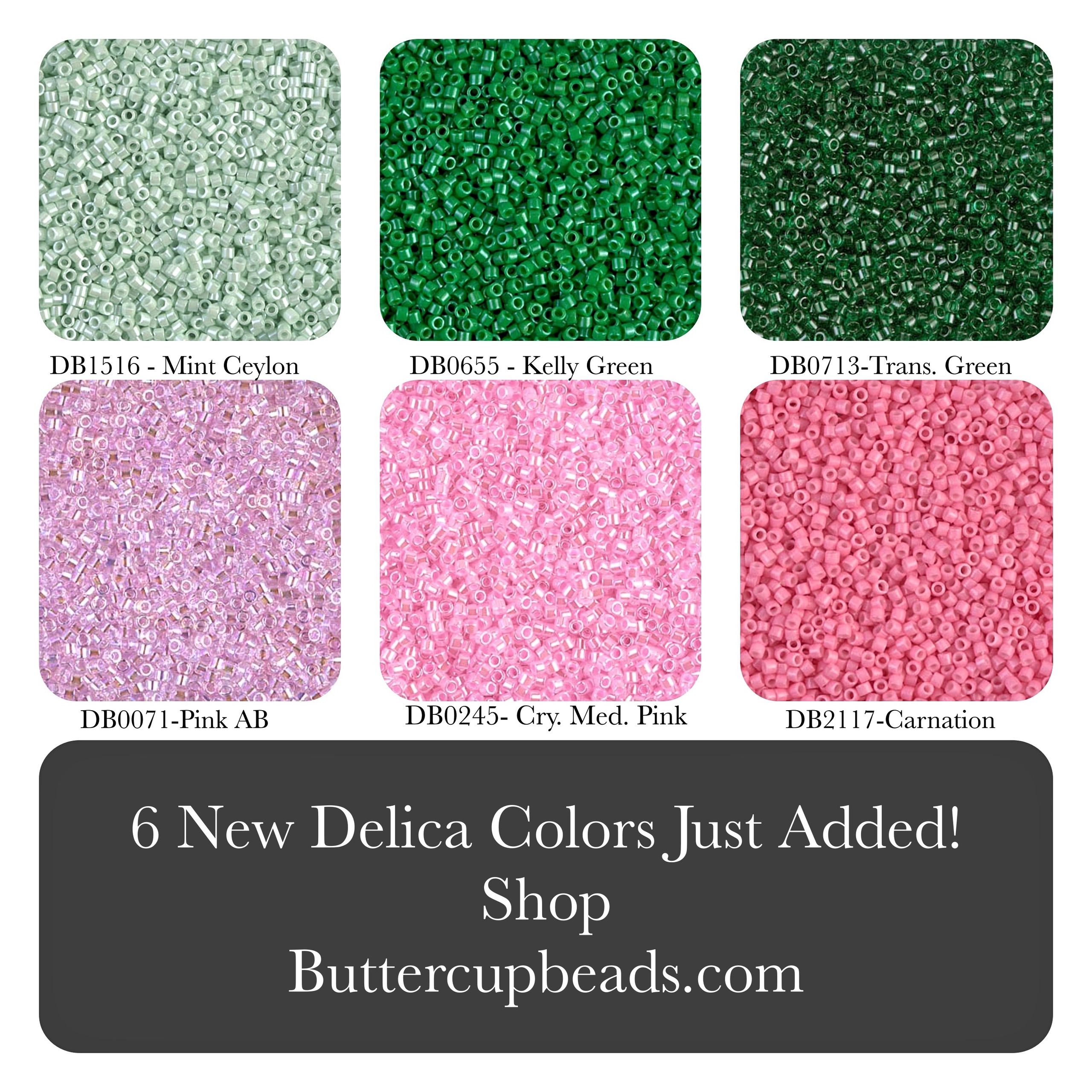 Delica Stock Expanded - 6 New Colors