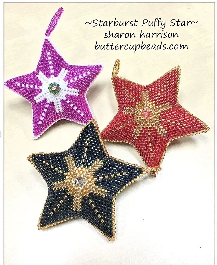 Starburst Puffy Star Ornament Pattern