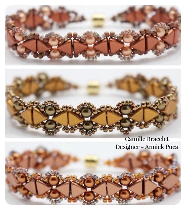 Camille Bracelet - Annick Puca, Designer/Beadsmith - Free Pattern with ...