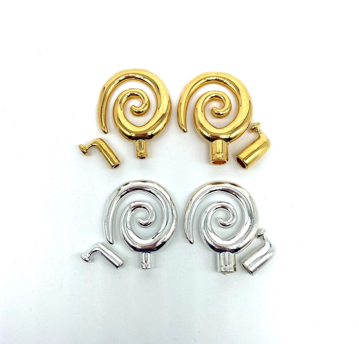 Large Swirl Toggle Clasp - Glue in - Great for Kumihimo focal!