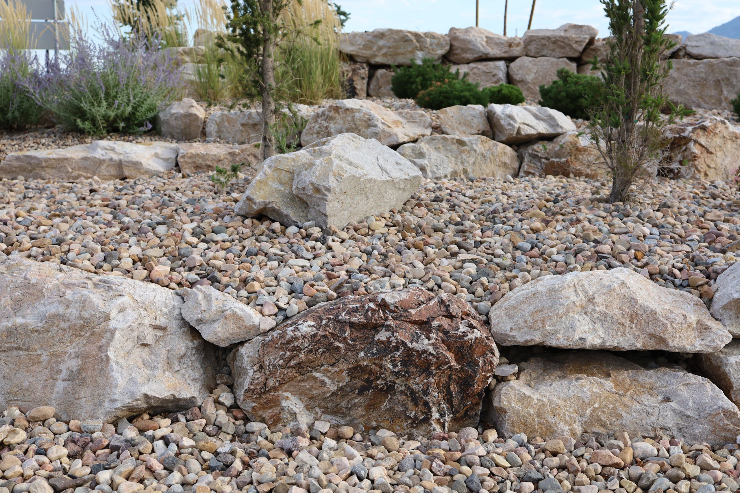 Unique decorative landscaping rock