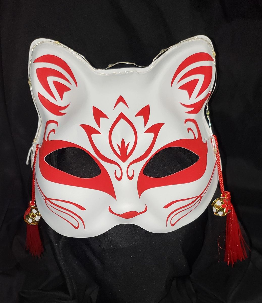 Japanese Style Cat Mask with Lights (2)