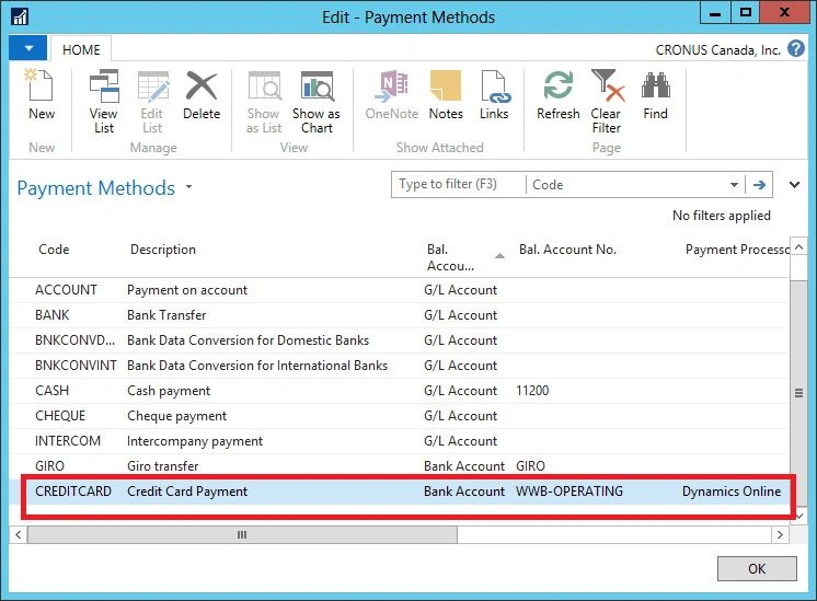 How to Use "Credit Cards Functionality" in Navision