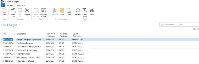 Item Charge Functionality [NAV]
