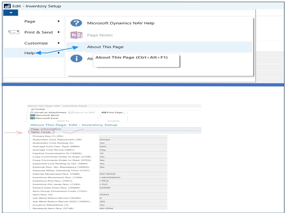 How-to show all inbuilt fields on 1 screen/window in Dynamics NAV