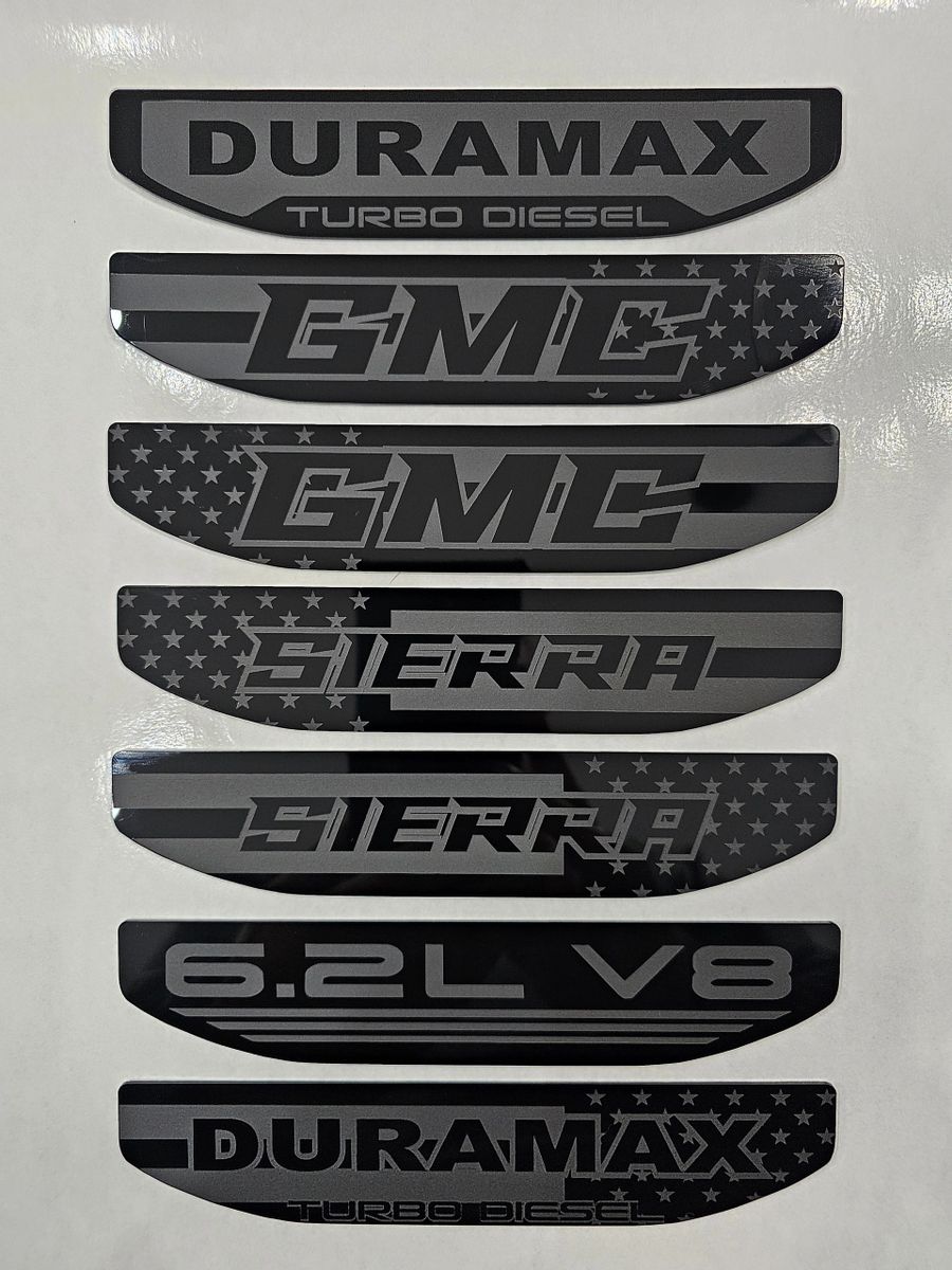 2019-2026 GMC Sierra 1500 Fender Emblem Inserts