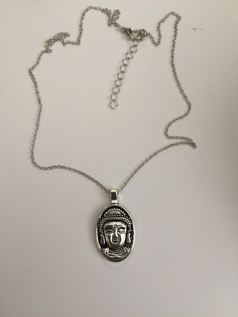 Buddha Tibetan Silver Chain Necklace