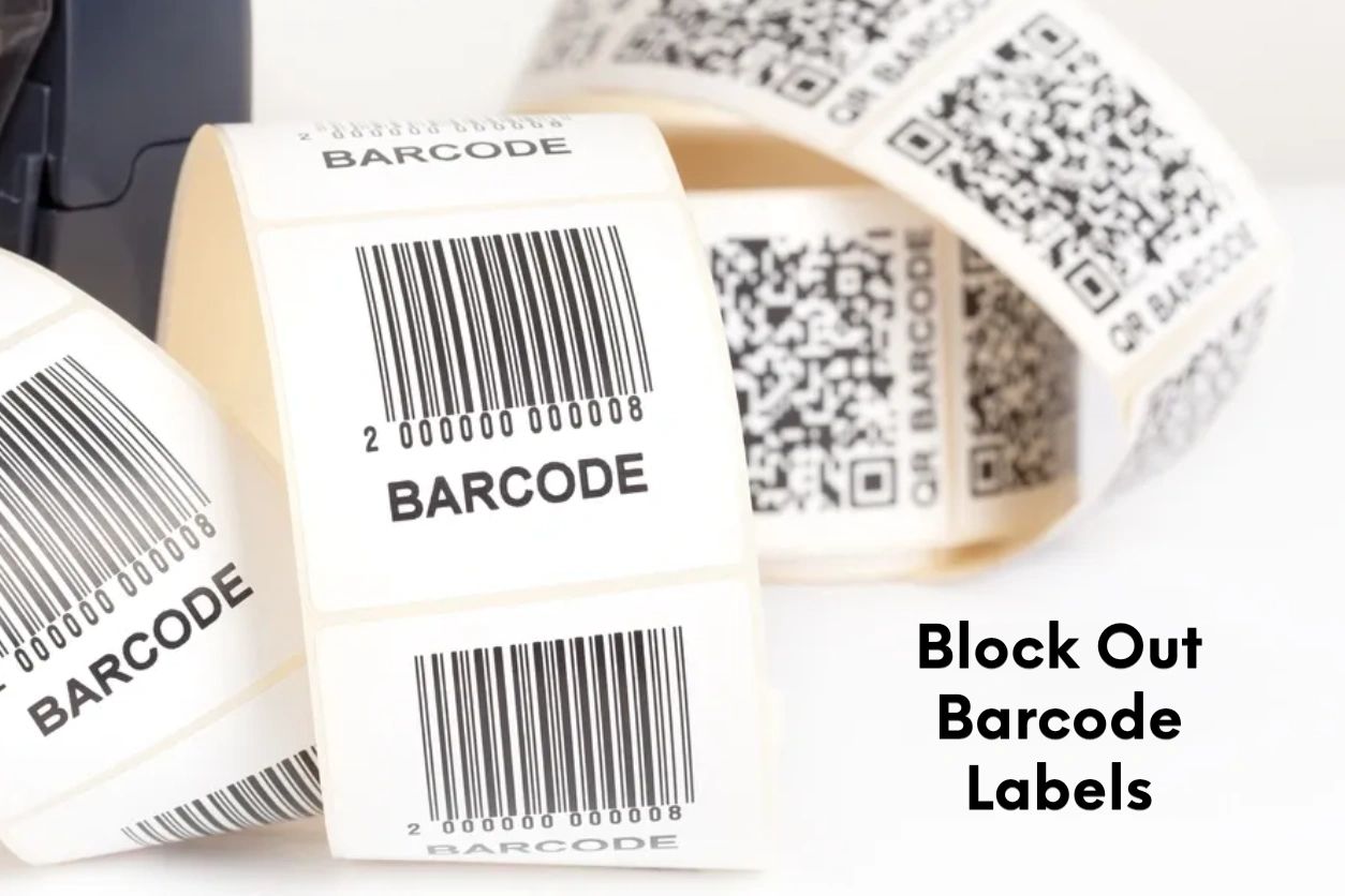 Block Out Barcode Labels - Cover up Misprinted Barcodes