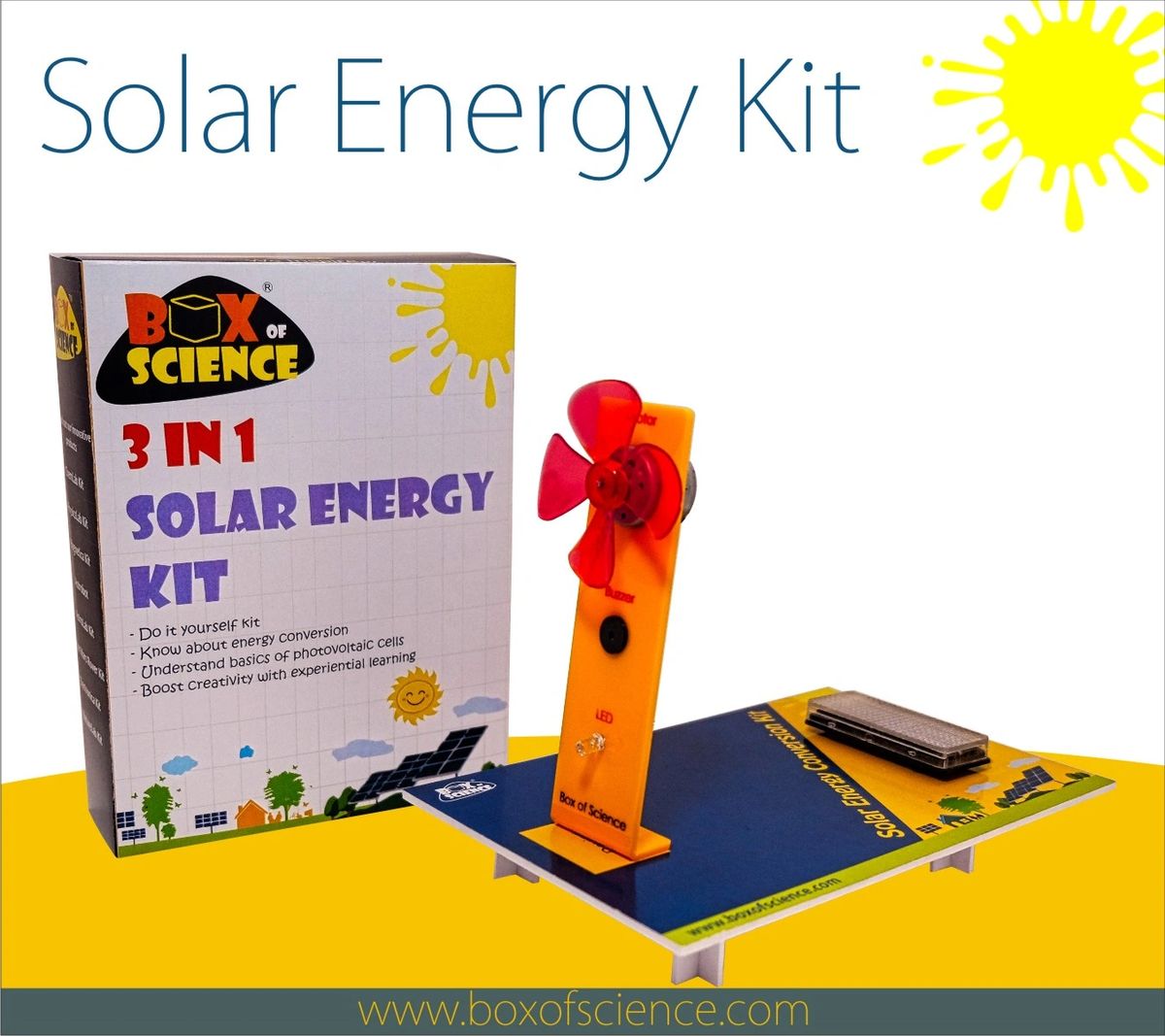 3 in 1 Solar Energy Kit | DIY renewable energy kit